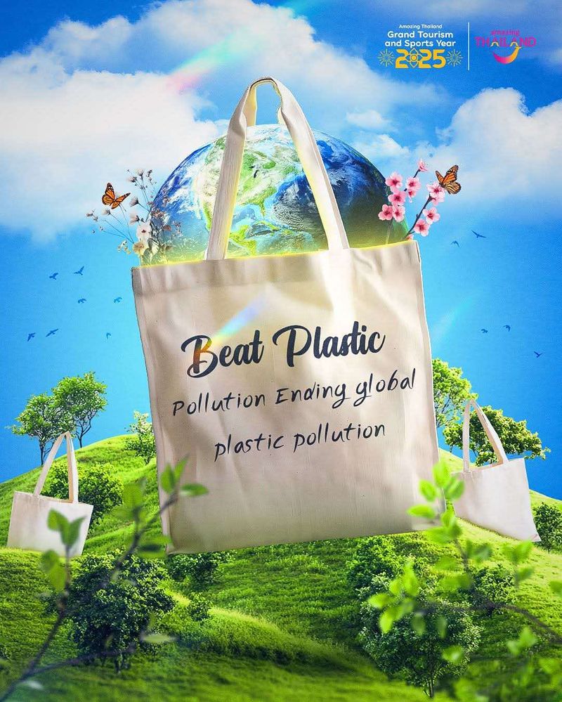 [AmazingThailand] 🌍 วันสิ่งแวดล้อมโลก: ลดพลาสติก เที่ยวไทยอย่างยั่งยืน ♻️ วันนี้ 5 มิถุนายน วัน ...