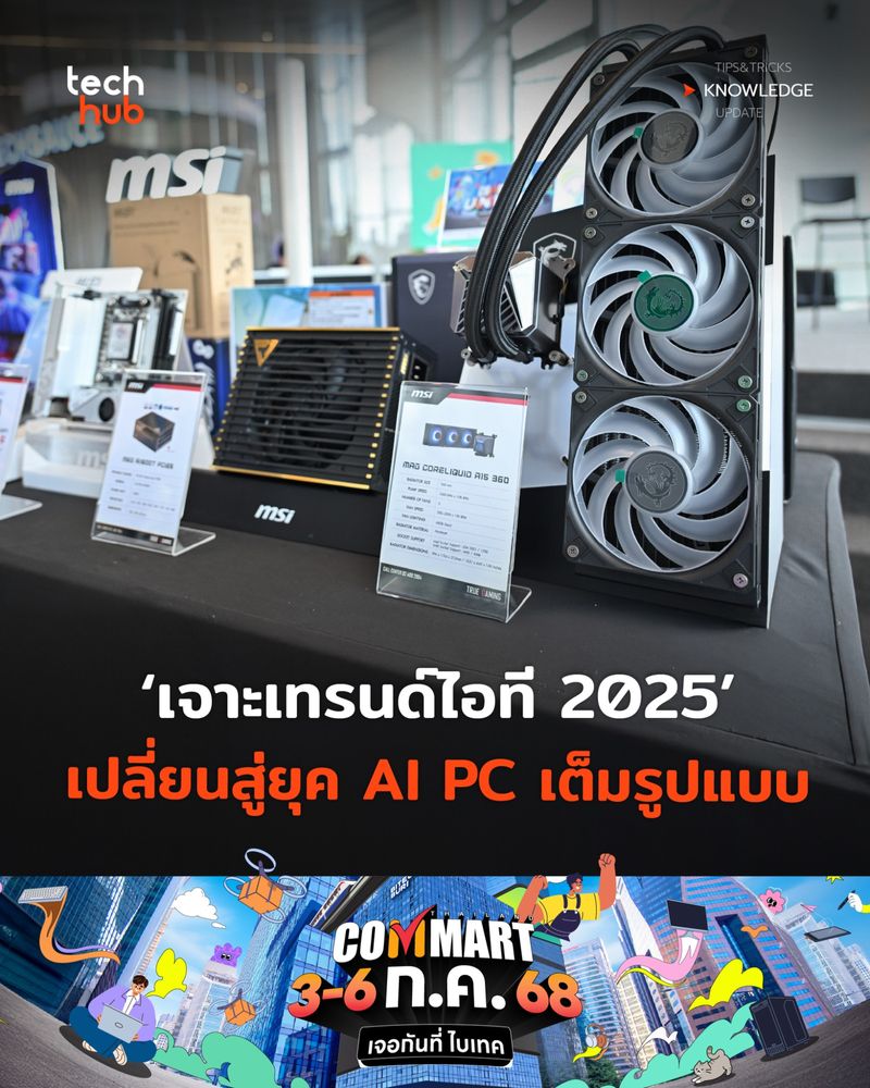 [Techhub] UNLIMIT 2025 สังเกตไหมว่า อุปกรณ์ไอทียุคใหม่เกือบทุกชิ้น มักมาพร้อม AI ในตัว ...