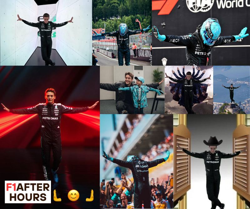 [F1 After Hours ] อยากพาให้มารู้จักกับท่าสุดมีมของ George Russell ท่า ...