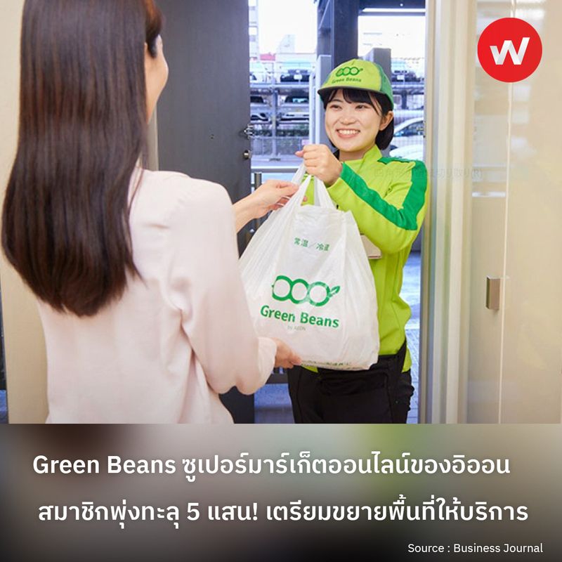 [WABIZ รู้รอบทิศ ธุรกิจญี่ปุ่น] Green Beans ซูเปอร์มาร์เก็ตออนไลน์ของอิออน สมาชิกพุ่งทะลุ 5 แสน ...