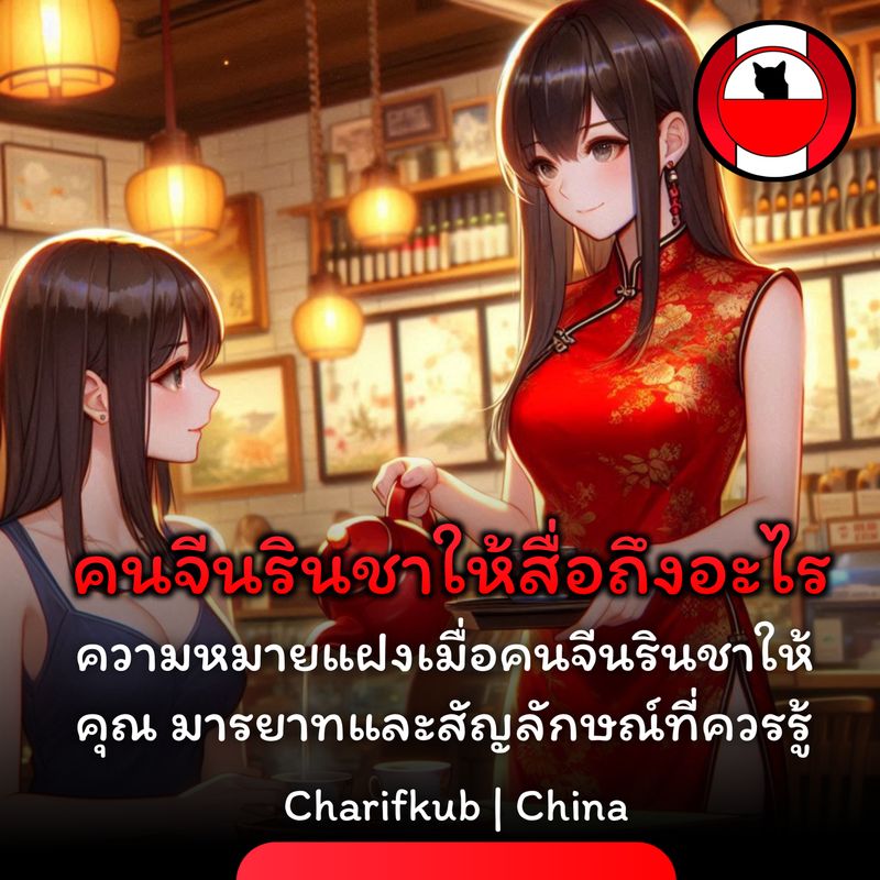 [Charifkub] ถ้าคนจีนรินชาให้สื่อถึงอะไร โดย