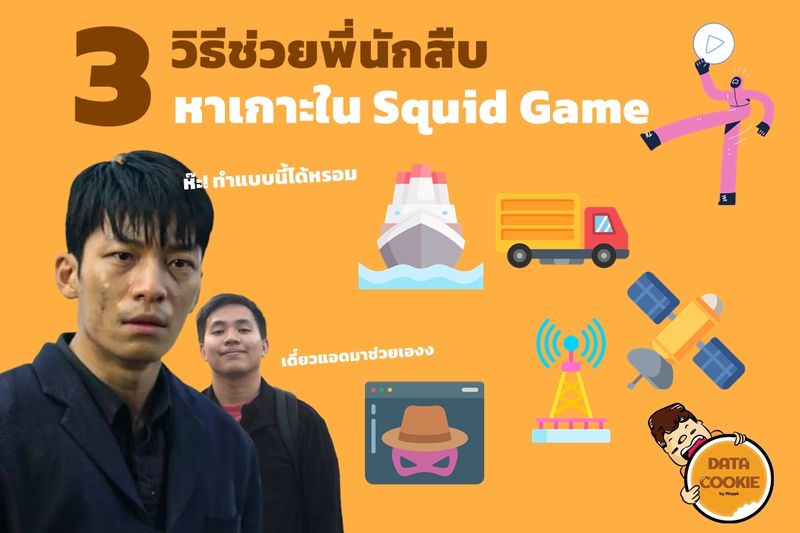 [Datacookie] 3วิธีช่วยพี่นักสืบหาเกาะในSquidGame 🏝🦑 แอดคุ้กกี้🍪นั่งดู #squidgameseason3 🦑 จบ ก็ ...