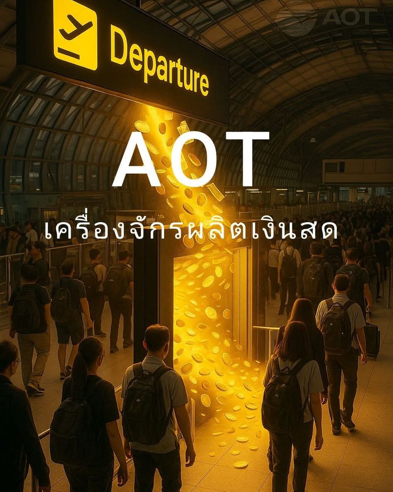 [หุ้นปันปัน] ️ AOT +32% ในรอบสัปดาห์ เพราะ “ขึ้นค่าธรรมเนียมผู้โดยสาร ...