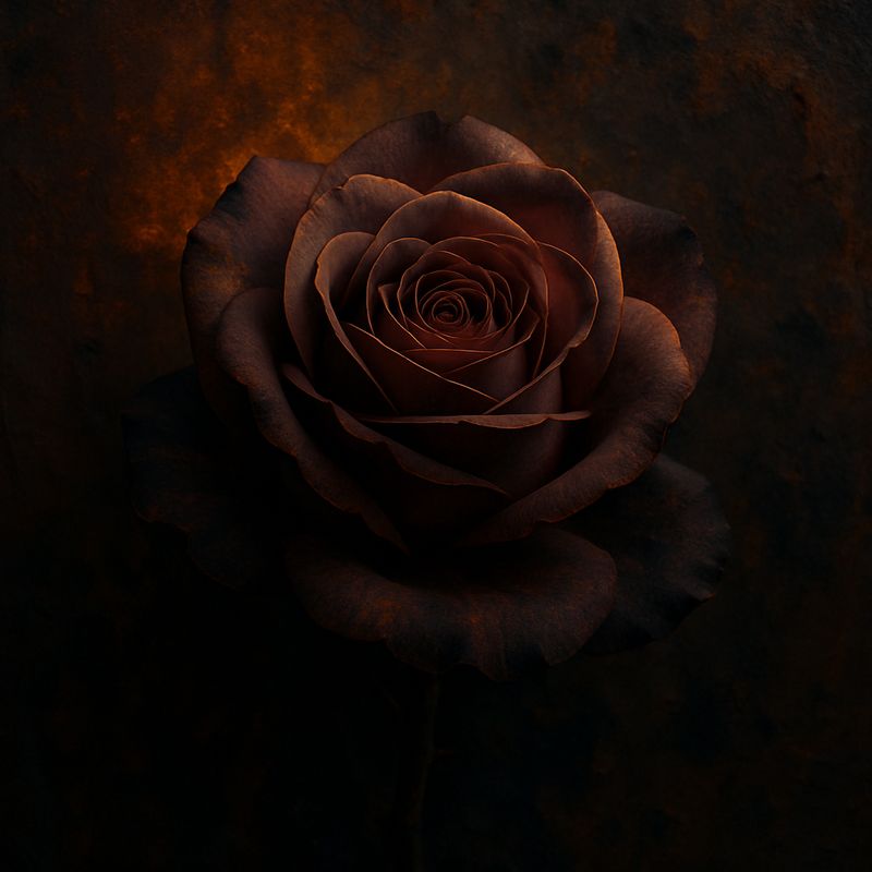 [Rose in Rust] Rose in Rust ภาพนี้คือกุหลาบดอกหนึ่งที่เบ่งบานอย่างเงียบ ...