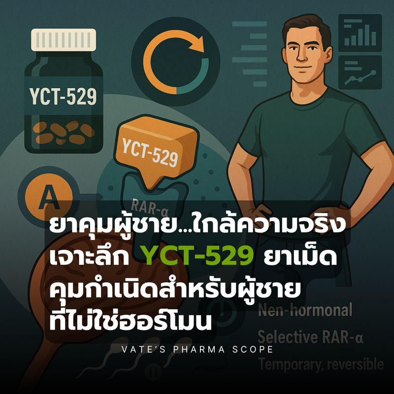 [Vate's Pharma Scope] ยาคุมผู้ชาย...ใกล้ความจริง เจาะลึก YCT-529 ยาเม็ด ...