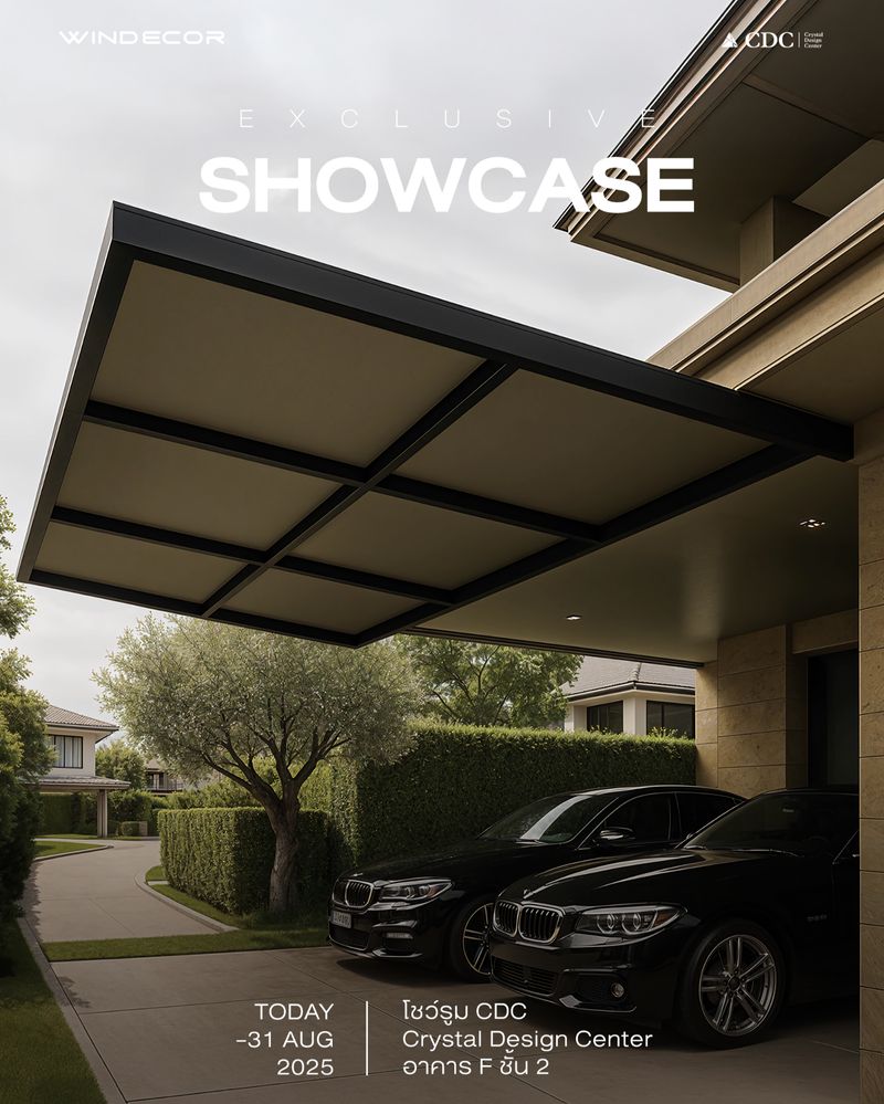 [WINDECOR] บ้านไม่ร้อนและเงียบขึ้นด้วยกันสาดไร้เสา ARES WIN กันสาดไร้เสา รุ่น ARES WIN