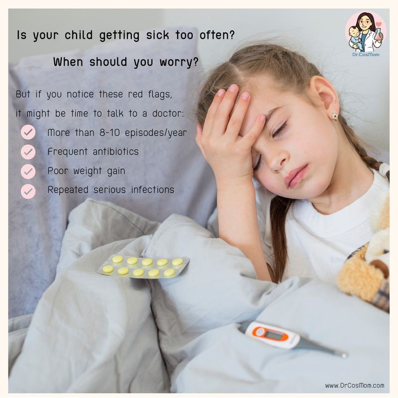 [Dr.CosMom] Is your child getting sick too often? When should you worry ...