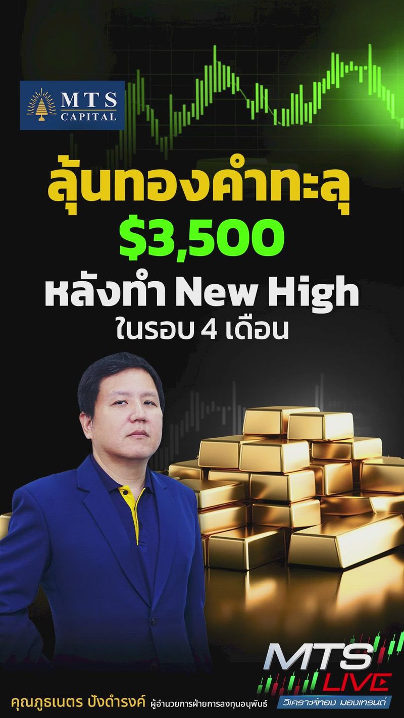 [MTS GOLD GROUP] ลุ้นทองคำทะลุ $3,500 หลังทำ New High ในรอบ 4 เดือน! . #MTS #MTSLive #MTSCapital ...