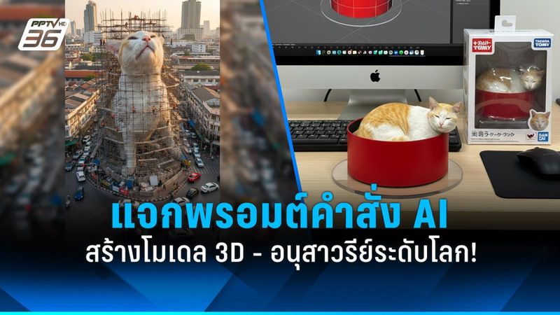 [PPTVHD36] แจกพรอมต์คำสั่ง AI สร้างโมเดลฟิกเกอร์ 3D - อนุสาวรีย์ระดับโลก! แจกพรอมต์คำสั่ง ...