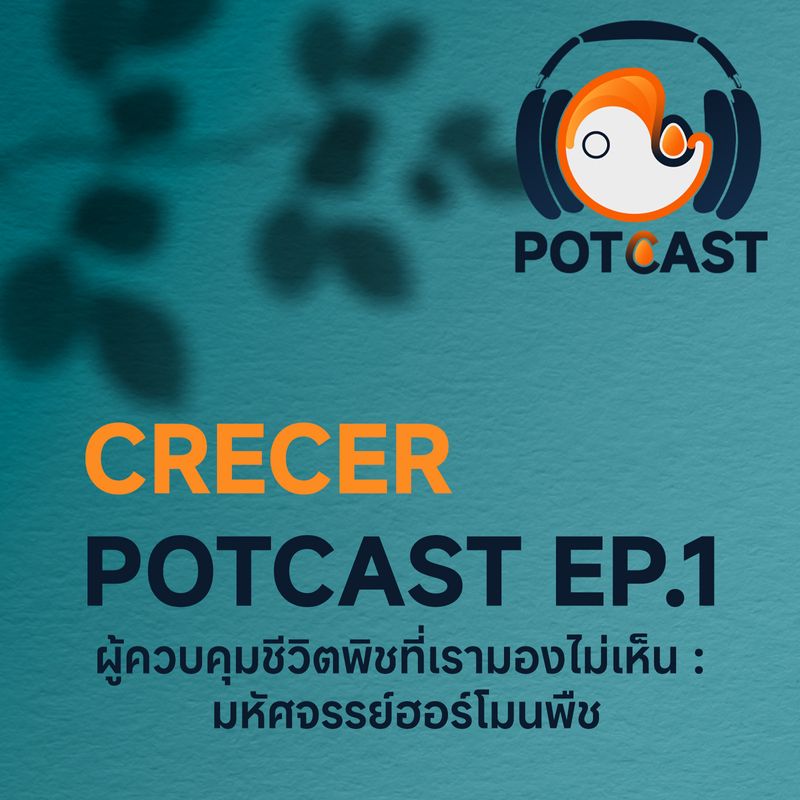 [C.Crecer ครีเซอร์ ] Crecer Potcast Ep 1 ผู้ควบคุมชีวิตพืชที่เรามองไม่เห็น : มหัศจรรย์ฮอร์โมนพืช 🌳