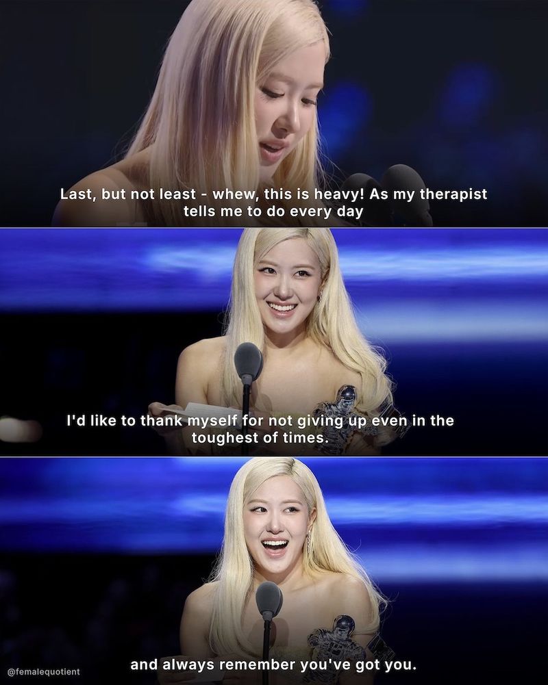 [rawroot.95] Rosé Blackpink คว้ารางวัลใหญ่ Song of Year ในงาน MTV video ...