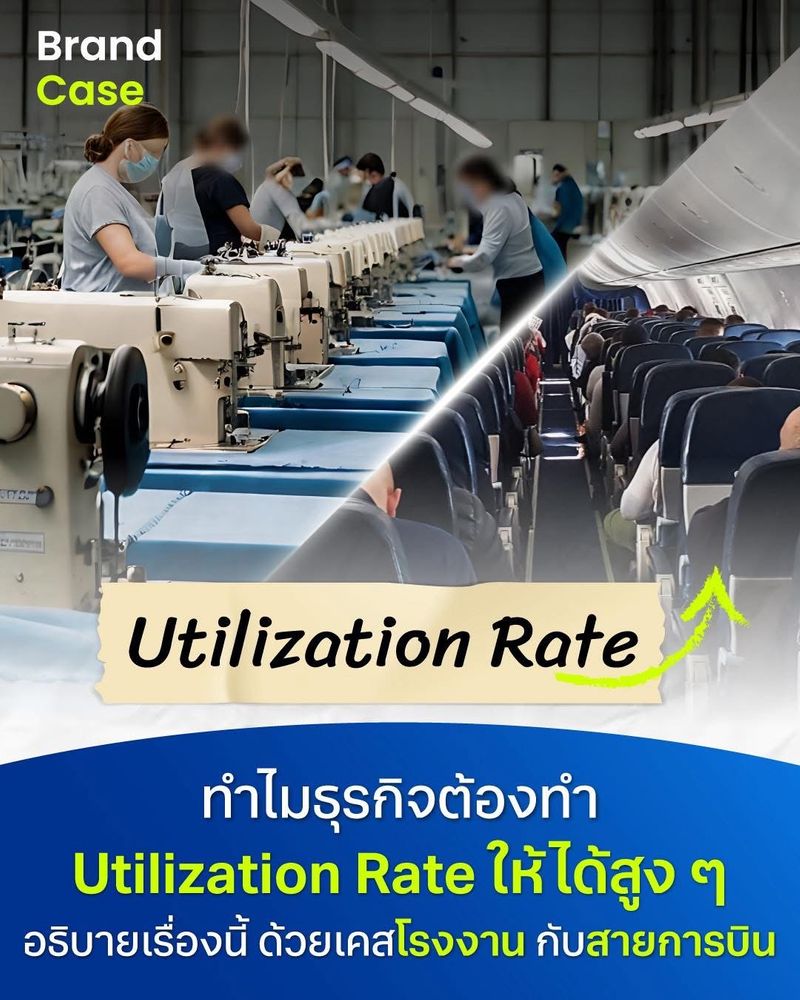 [BrandCase] ทำไมธุรกิจต้องทำ Utilization Rate ให้ได้สูง ๆ อธิบายเรื่องนี้ ด้วยเคสโรงงาน กับสาย ...