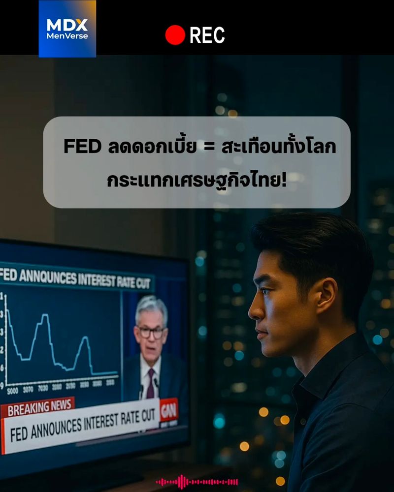 [MDX MenVerse] 🇺🇸💸 FED ลดดอกเบี้ย = สะเทือนทั้งโลก กระแทกเศรษฐกิจไทย! การตัดสินใจของ ธนาคารกลาง ...
