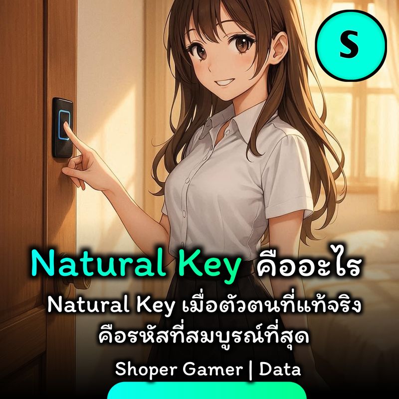 [Shoper Gamer] Natural Key คืออะไร โดย