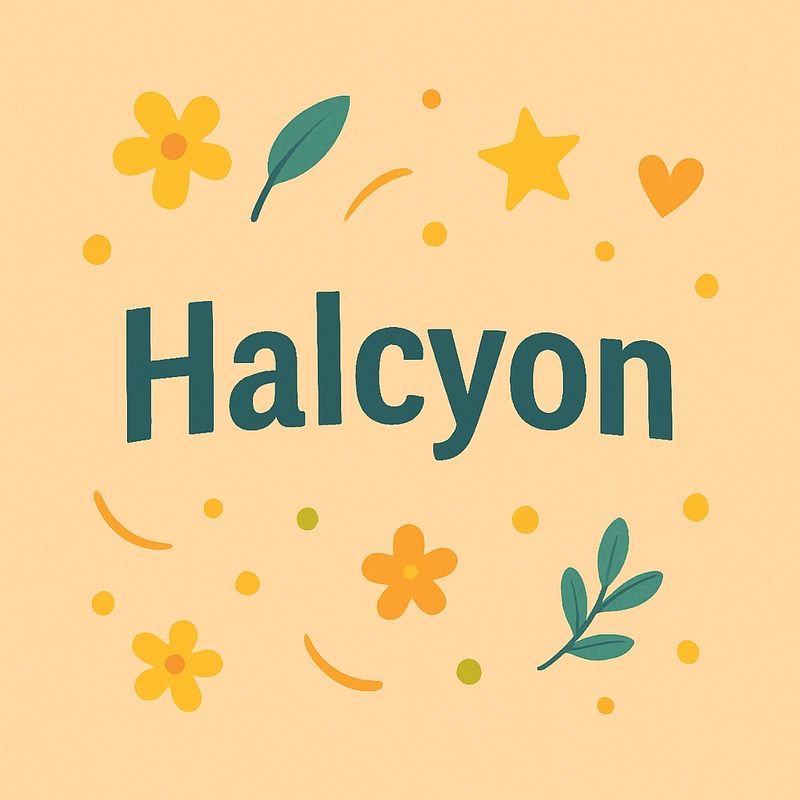 [FAVOR ] FAVOR 4 : Halcyon คำอ่าน: แฮล-ซี-ออน /ˈhæl.si.ən/