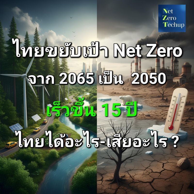 [Net Zero Techup] 🌍 ไทยขยับเป้า Net Zero 2050 เร็วขึ้น 15 ปี: 🇹🇭 ไทยได้อะไร-เสียอะไร? เมื่อวัน ...
