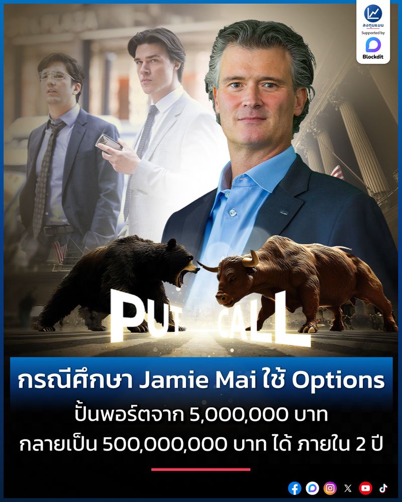 [ลงทุนแมน] กรณีศึกษา Jamie Mai ใช้ Options ปั้นพอร์ตจาก 5,000,000 บาท ...