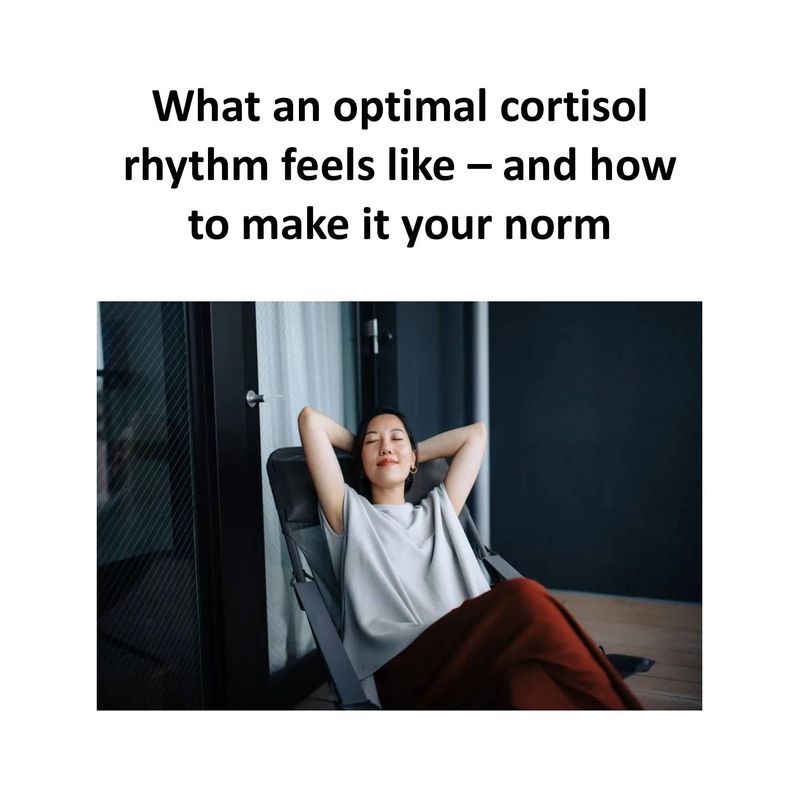 [Wichai Purisa ] What an optimal cortisol rhythm feels like – and how to make it your norm รูป ...
