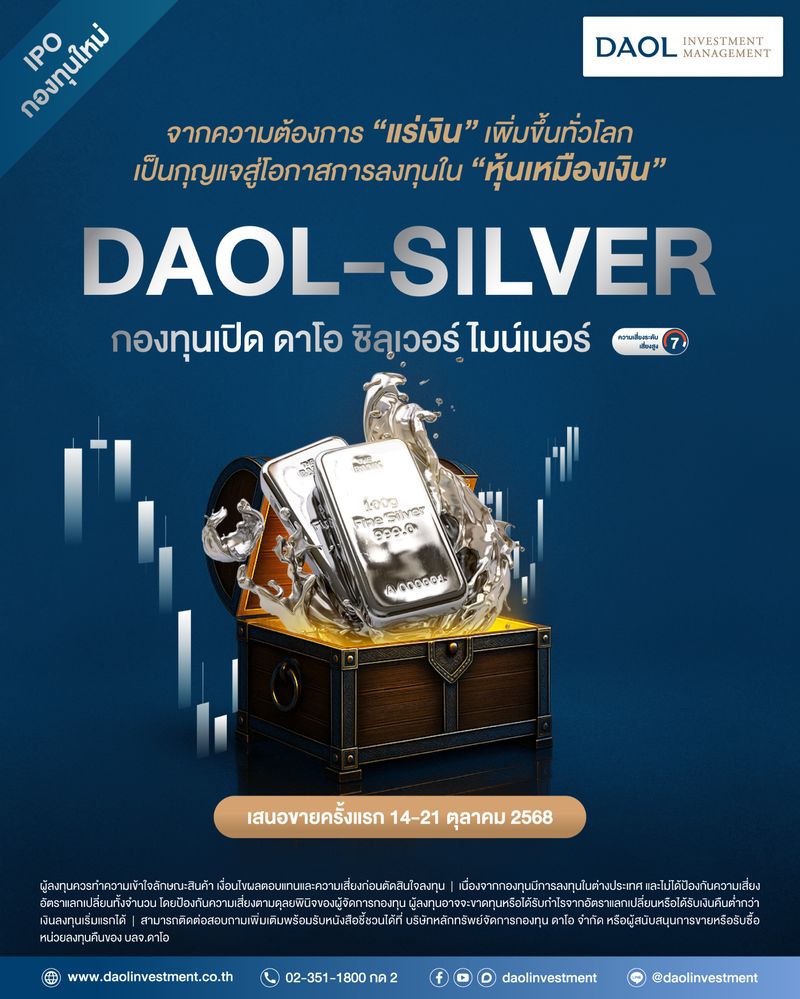 [DAOL INVESTMENT MANAGEMENT] 🔵 กองทุนใหม่! DAOL-SILVER จากความต้องการ ...