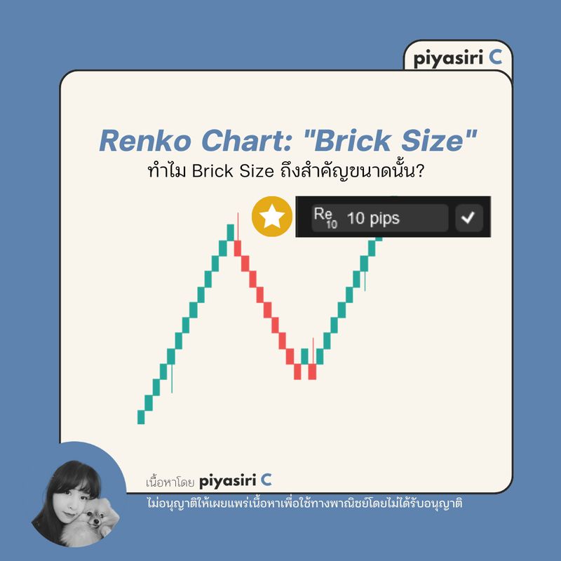 [ปิยะสิริ ฉันทโรจน์] เทรดด้วย Renko Chart : สิ่งสำคัญของการใช้ Renko อยู่ที่การตั้งค่า 'Brick ...