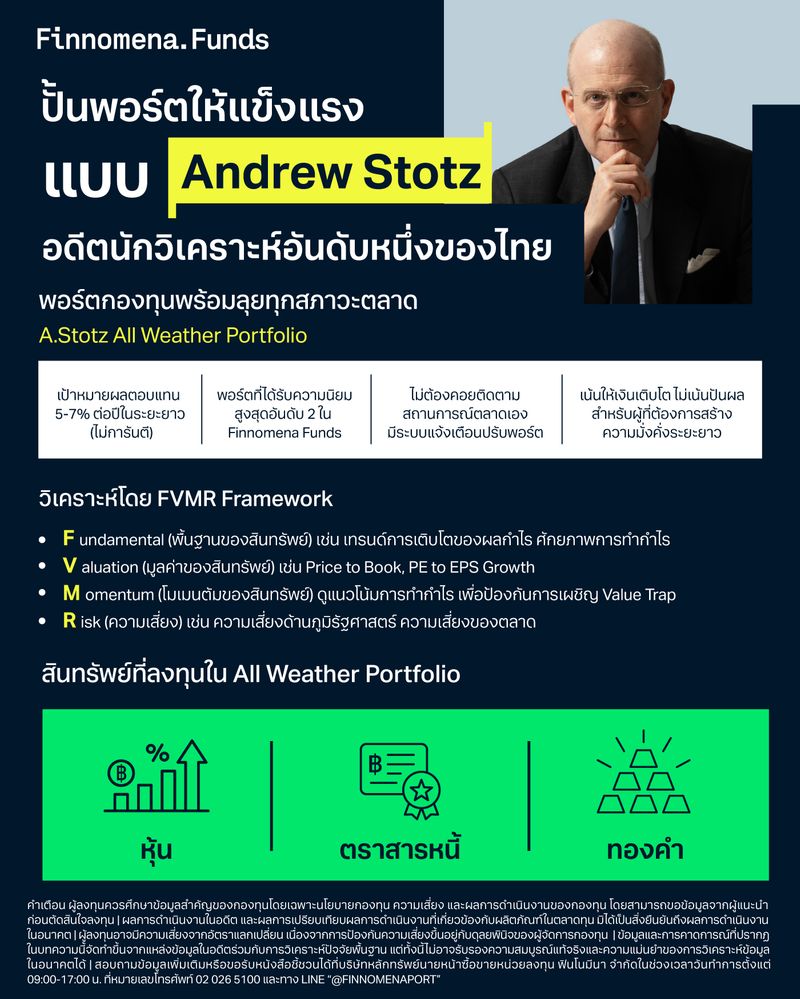 [Finnomena] ปั้นพอร์ตให้แข็งแรงแบบ Andrew Stotz อดีตนักวิเคราะห์อันดับ ...