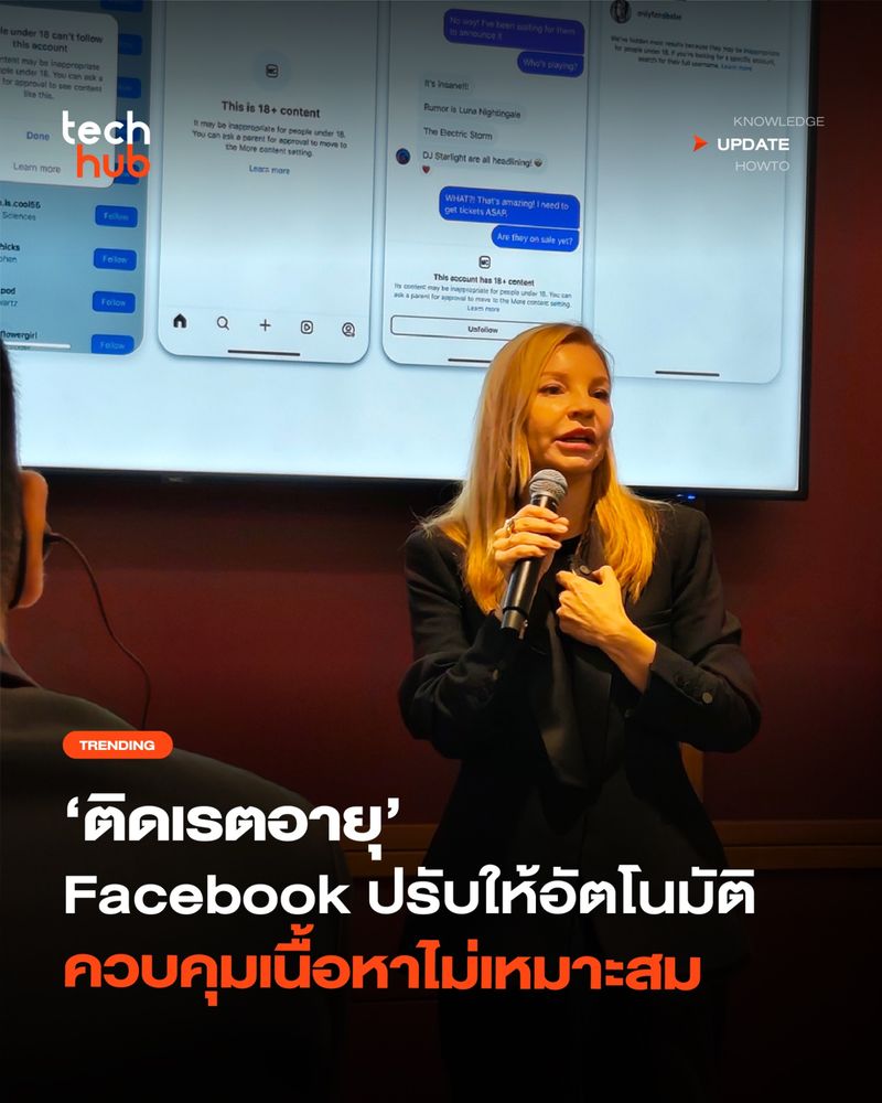 [Techhub] PG-13 คุมเนื้อหาบน Facebook ย้อนกลับไปหนึ่งปีก่อน Meta ได้เปิดตัว "Teen Accounts ...