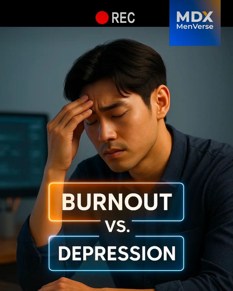 [MDX MenVerse] 🛑 "หมดไฟ" หรือ "ซึมเศร้า"? เช็กด่วน...ก่อนพัง! "เหนื่อยจนอยากลาออก... คุณแค่ 'หมด ...