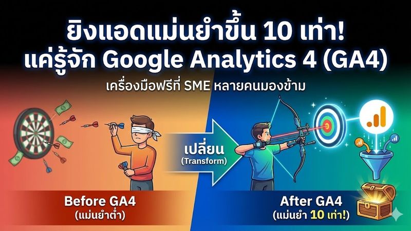[maldini] 🎯 ยิงแอดแม่นยำขึ้น 10 เท่า! แค่รู้จัก Google Analytics 4 (GA4 ...