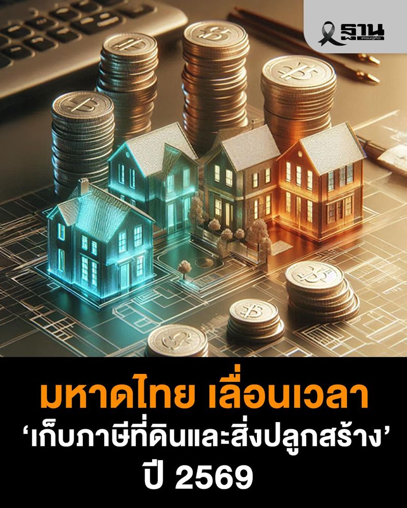 [ฐานเศรษฐกิจ_Thansettakij] มหาดไทย เลื่อนเวลา ‘เก็บภาษีที่ดินและสิ่ง ...