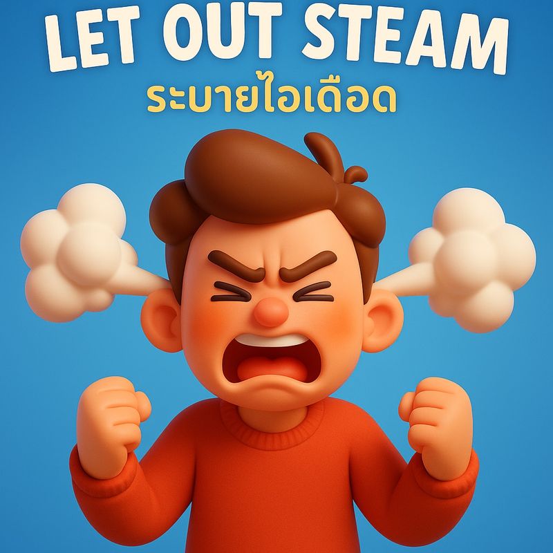 [English Notes] Let out steam - ระบายไอเดือด ไม่ได้โมโห แต่ต้องปล่อย 😤 ...