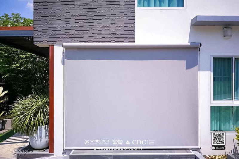 [Windecor - Bird] กันสาดแนวดิ่ง ม่านสลิงข้าง รุ่น TARO นอกจากจะมีคุณสมบัติในการป้องกันสภาพอากาศ ...