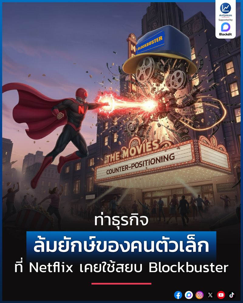 [ลงทุนแมน] ท่าธุรกิจ ล้มยักษ์ของคนตัวเล็ก ที่ Netflix เคยใช้สยบ ...